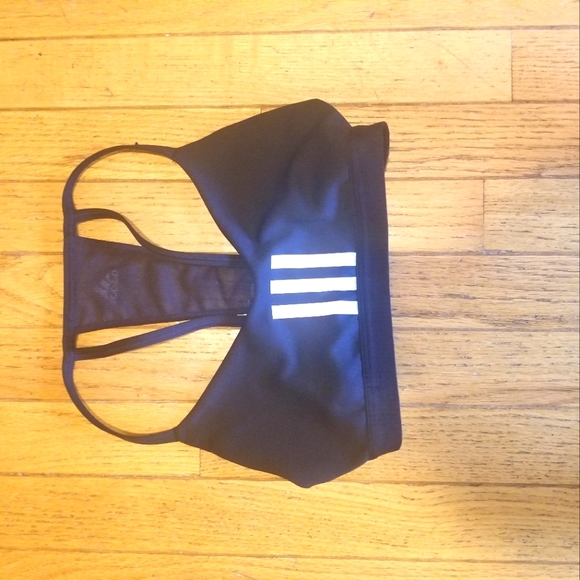 adidas | Tops | Adidas Womens All Me 3 Stripe Mesh Bra | Poshmark